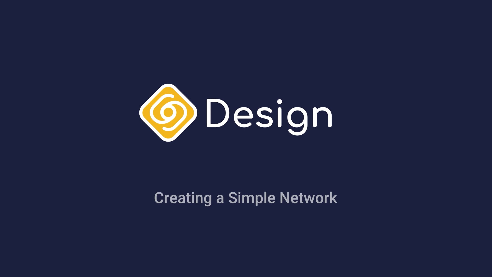 VisNet Design Tutorial - Creating a Simple Network